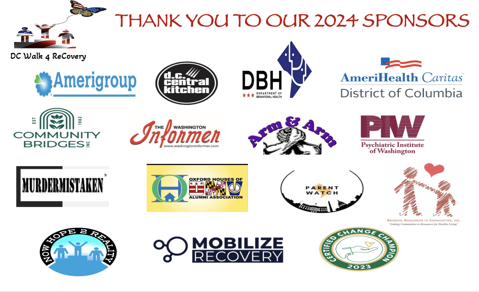 WELCOME 2025 SPONSORS 🎖️WITH A TRIBUTE TO OUR PAST DC WALK 4 RECOVERY ...